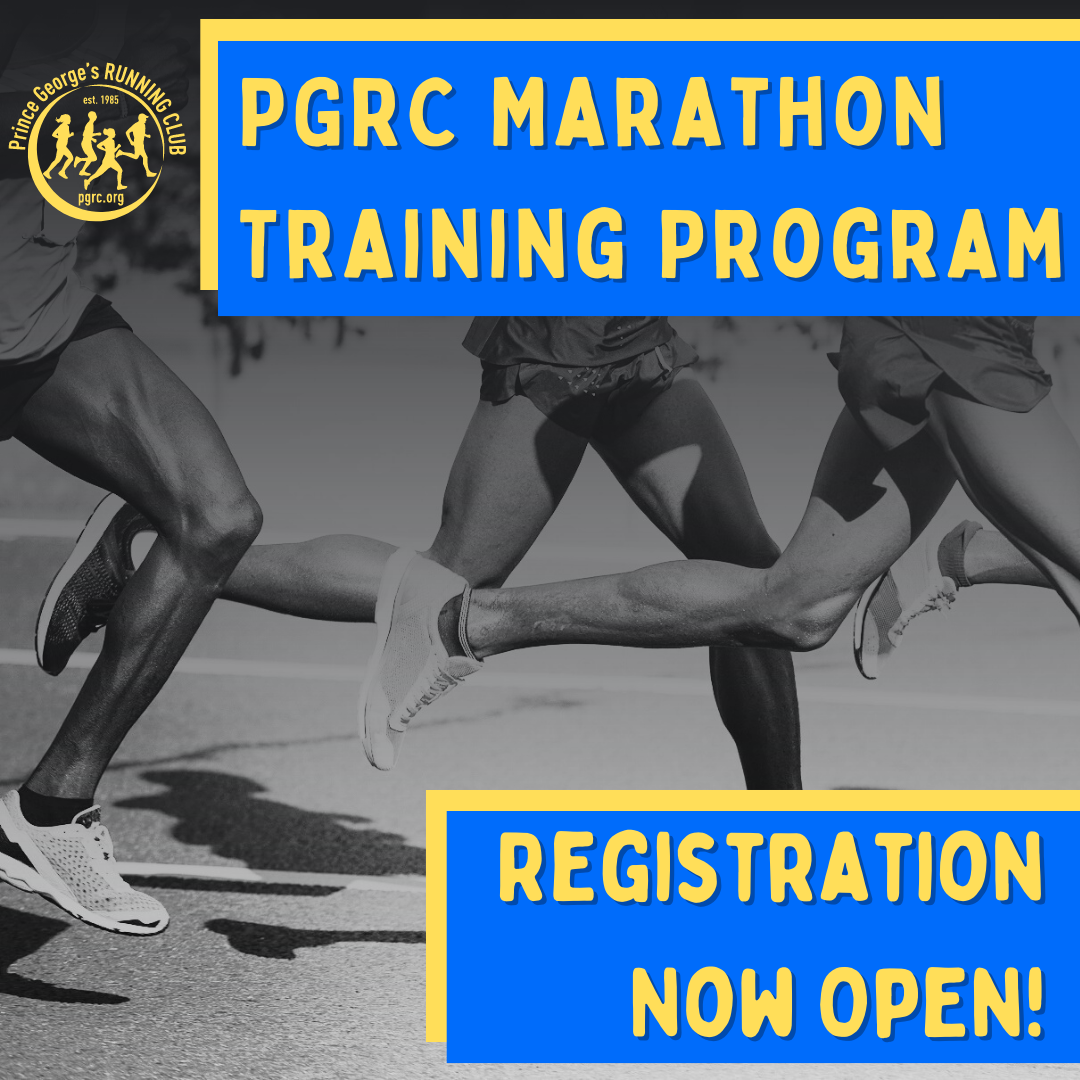 Marathon Training Program now open! – Prince George's Running Club